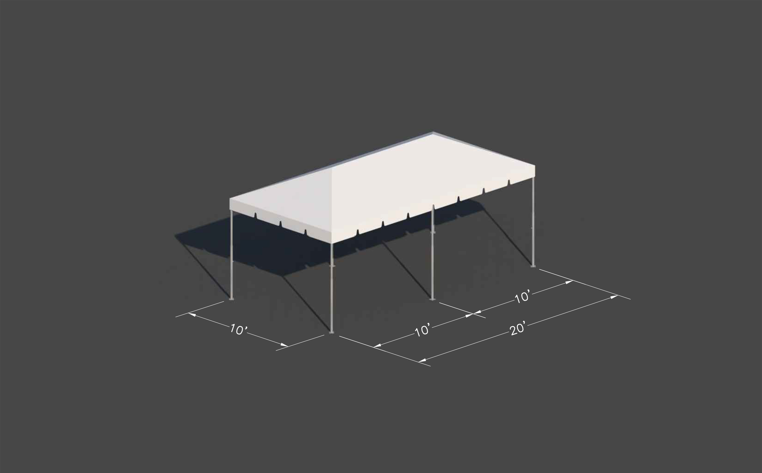 10' x 20' Frame Tent - Product Details