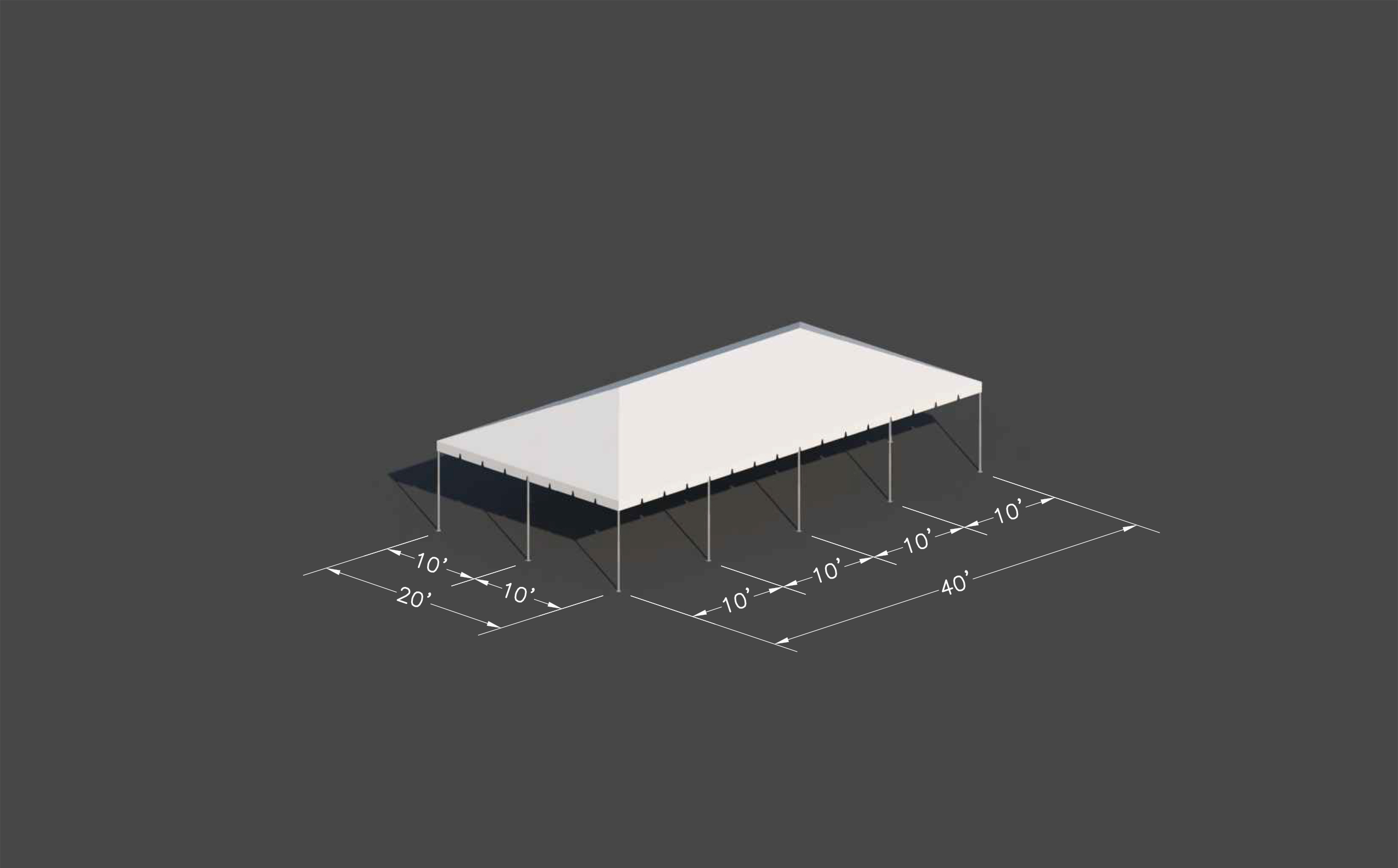 20' x 40' Frame Tent - Product Details