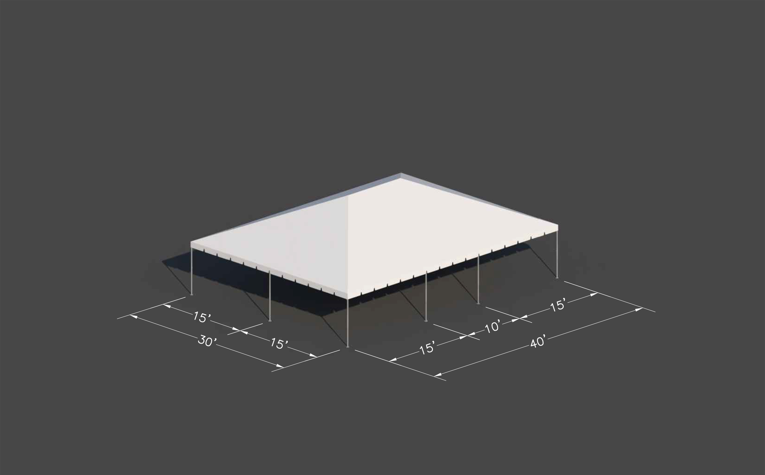 30' x 40' Frame Tent - Product Details