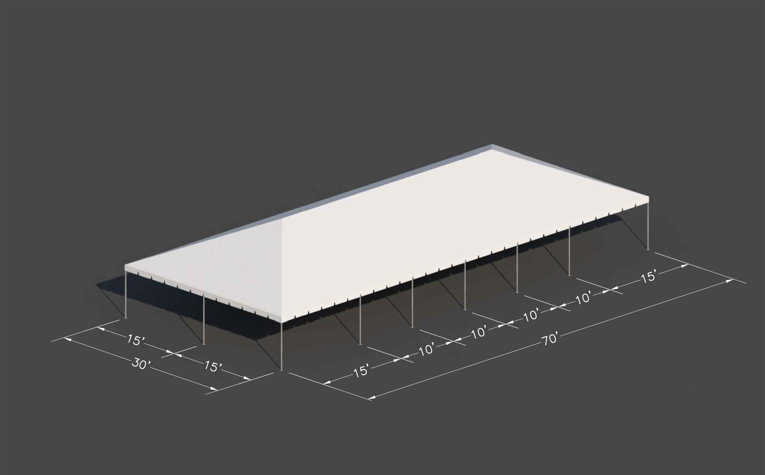 30' x 70' Frame Tent - Product Details
