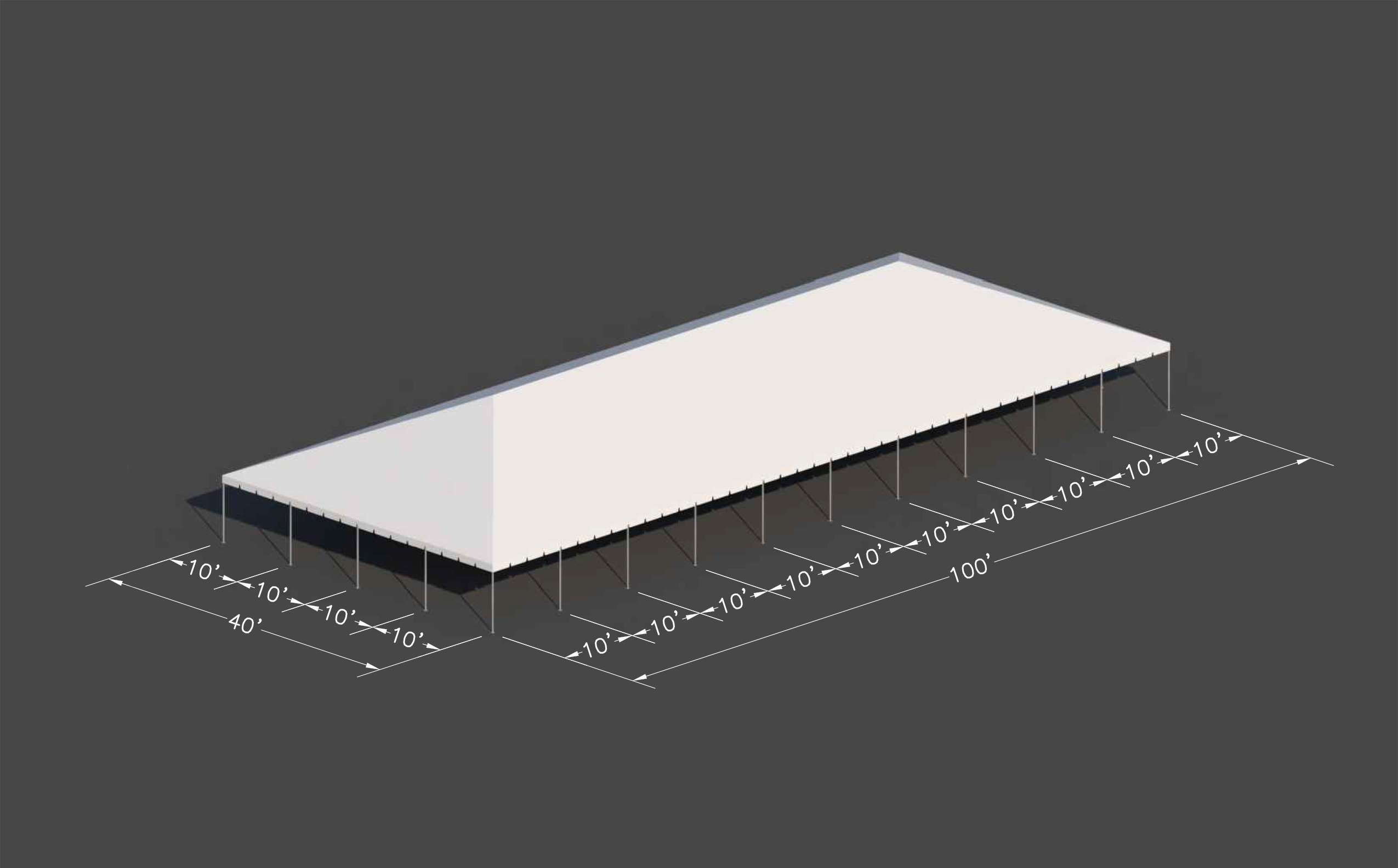 40' x100' Frame Tent - Product Details